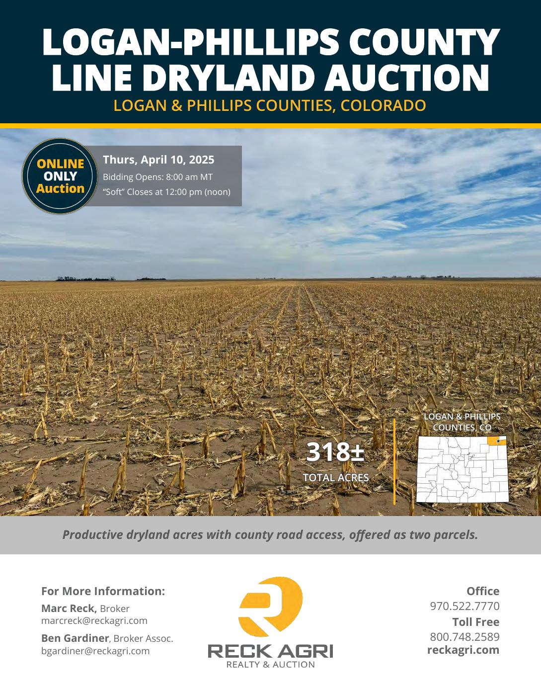 Logan-Phillips County Line Dryland Auction