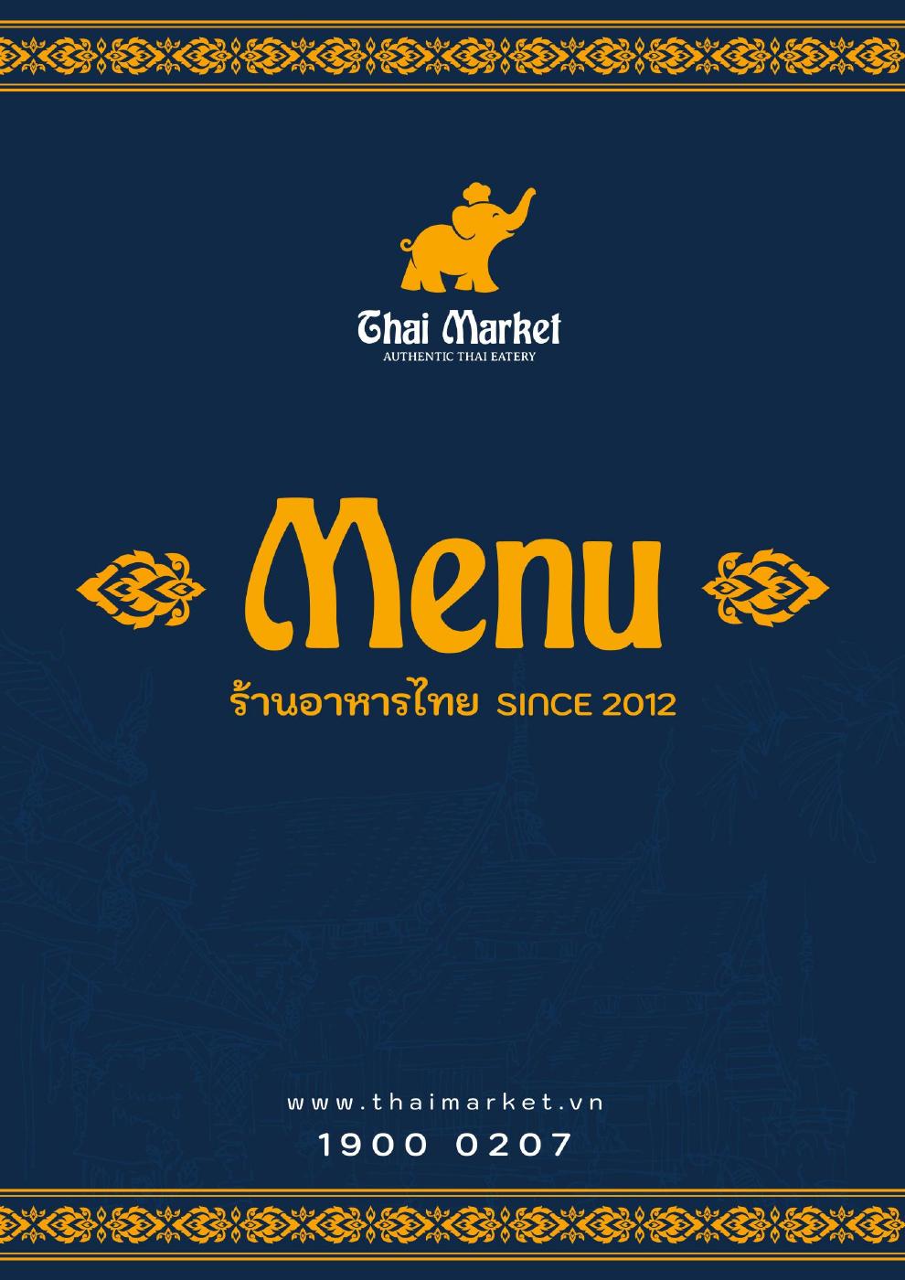 Menu Thai Market HN | PDF to Flipbook