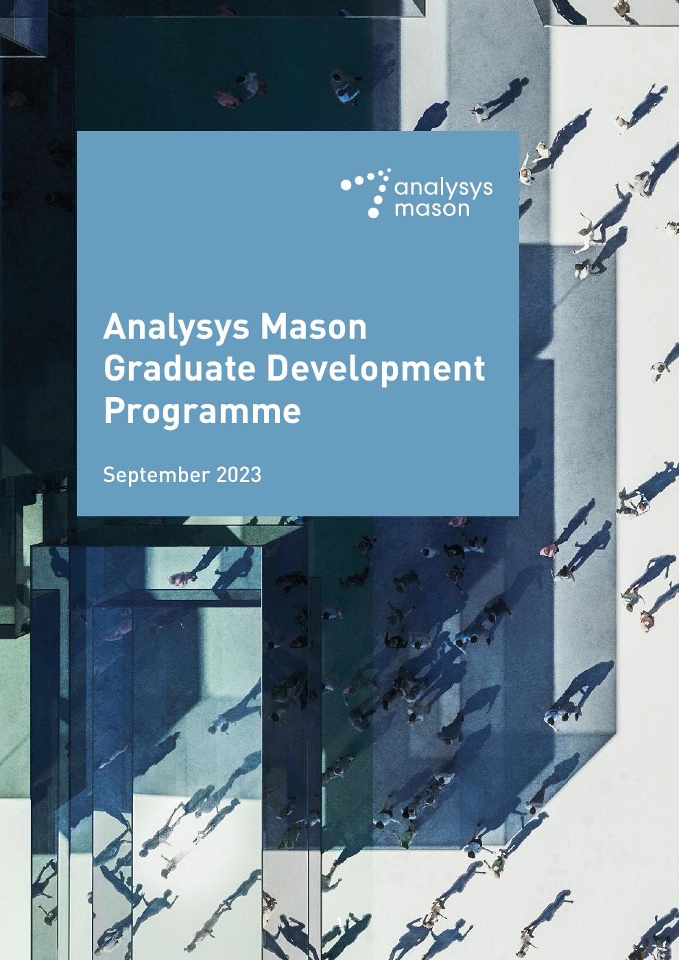 Analysys Mason Graduate Development Brochure | PDF to Flipbook