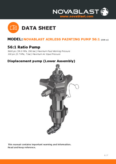 Data Sheet Pump 56:1
