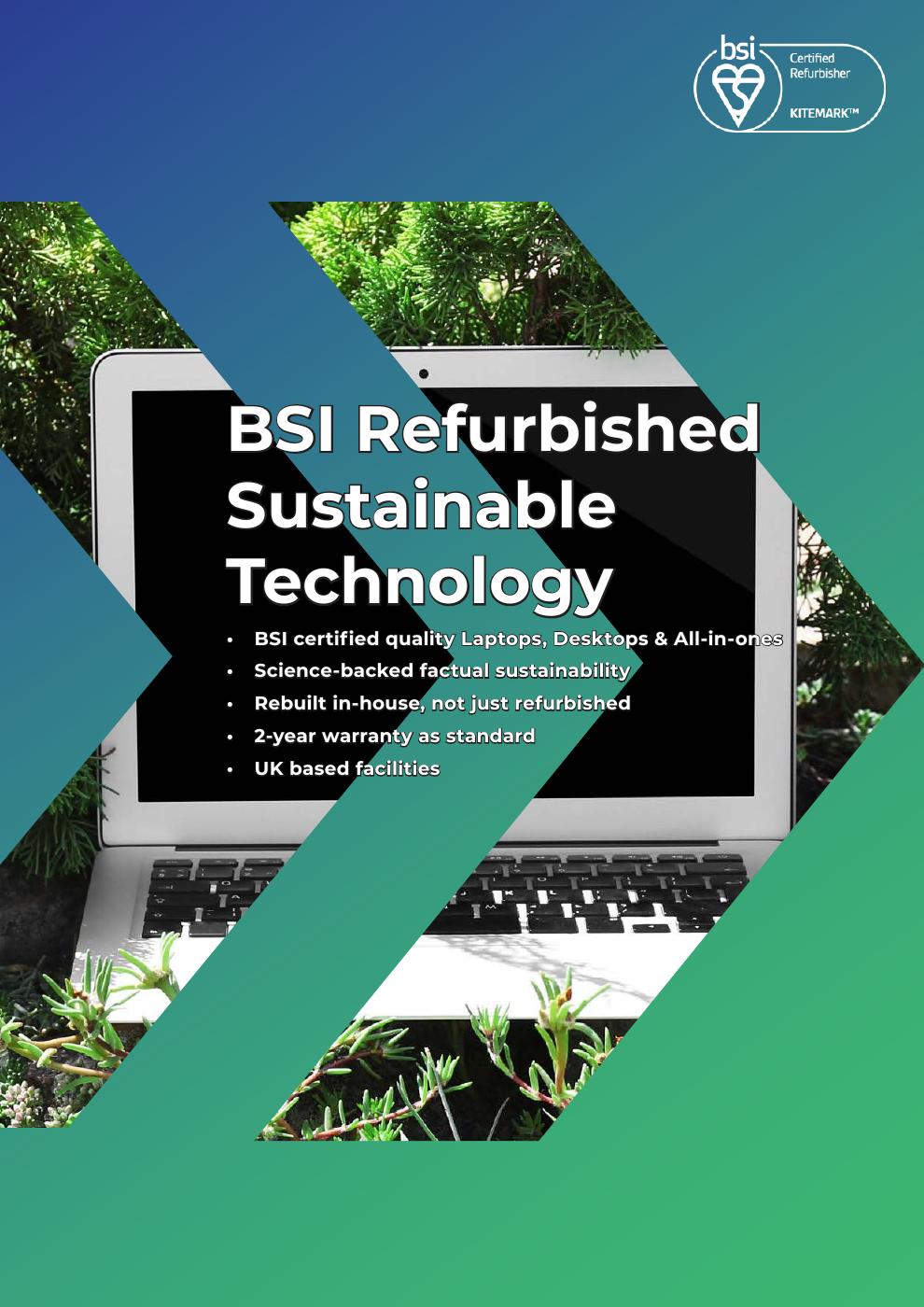 BSI Refurbished Sustainable technology Brochure