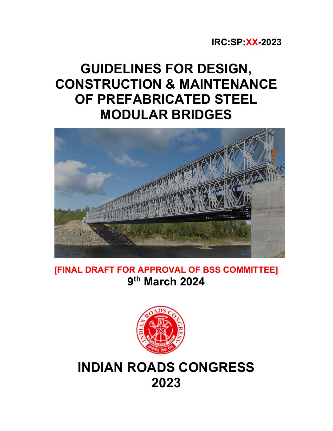 Draft Guidelines for Design, Construction & Maintenance of ...