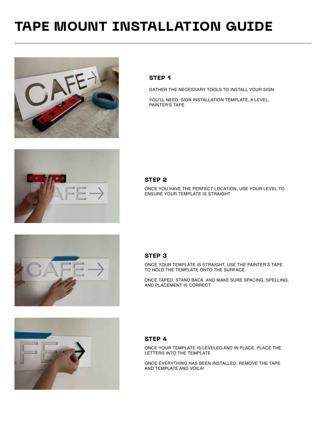 TAPE MOUNT INSTALLATION GUIDE | PDF to Flipbook