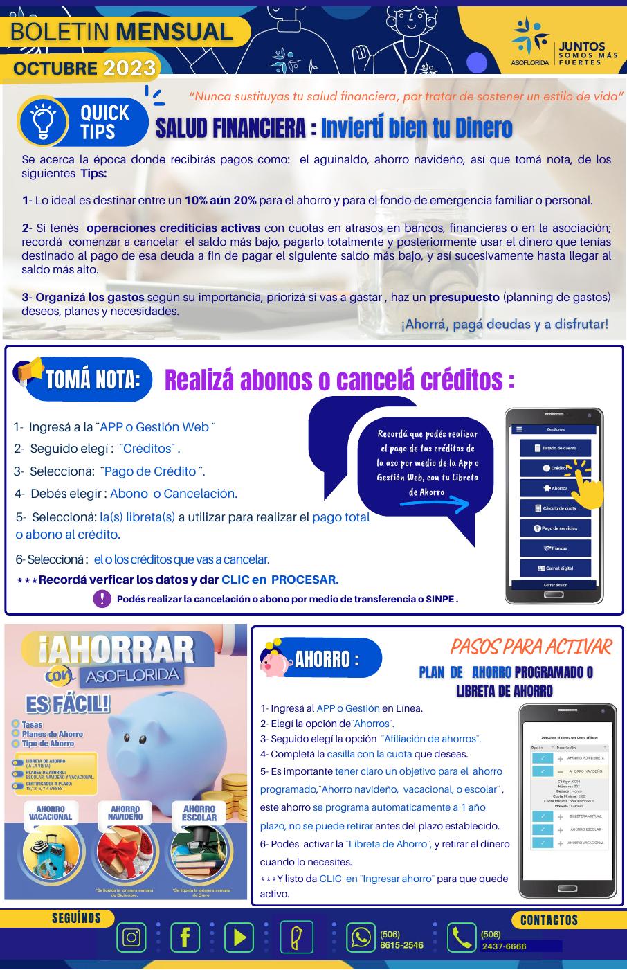 Boletín Mensual ASOFLORIDA