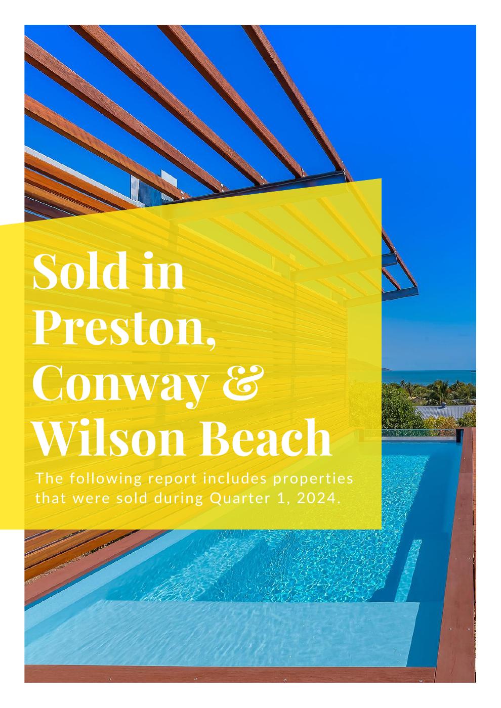 Preston, Conway Beach, Wilson Beach - Quarter 1, 2024