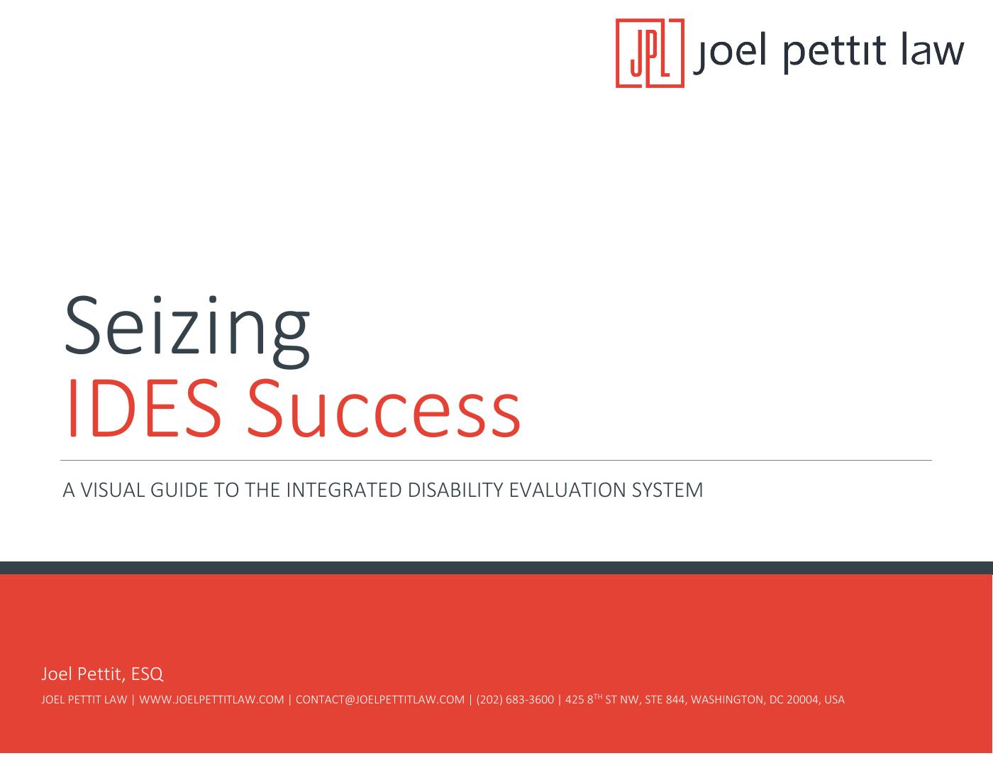 Seizing IDES Success: A Visual Guide to The Integrated Disability ...