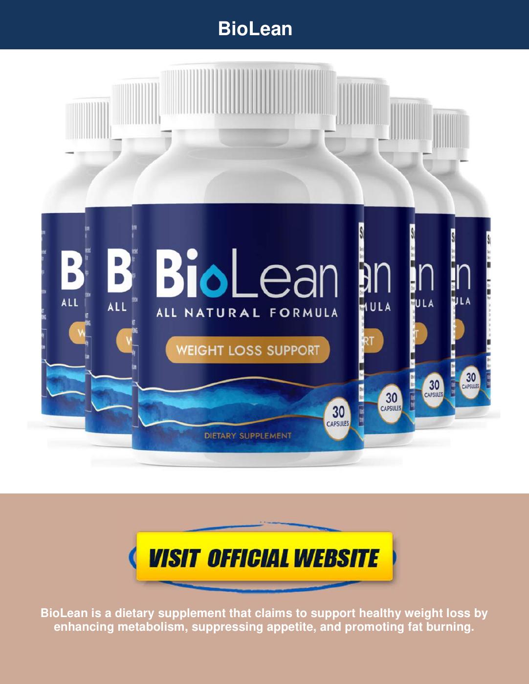 Biolean Free Supplement Reviews