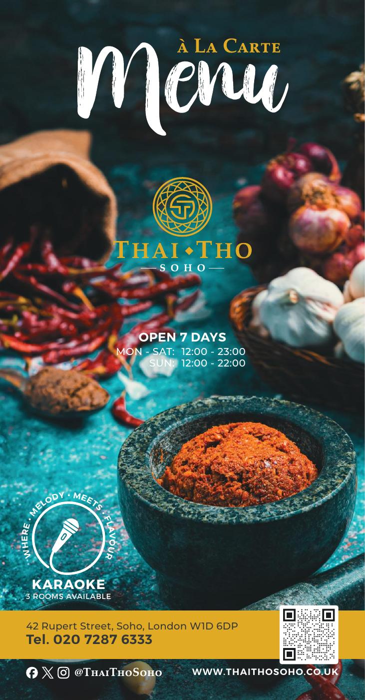 Thai Tho Soho Menu 2024 | PDF to Flipbook