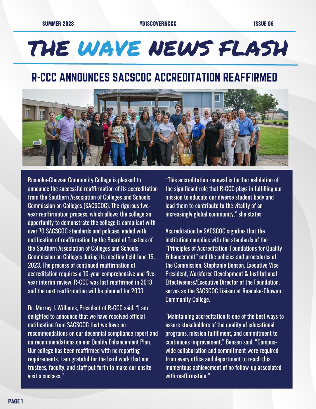 The Wave News Flash - Summer 2023