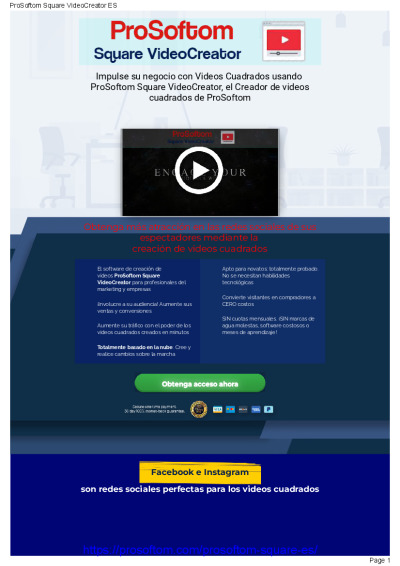 ProSoftom Square VideoCreator ES