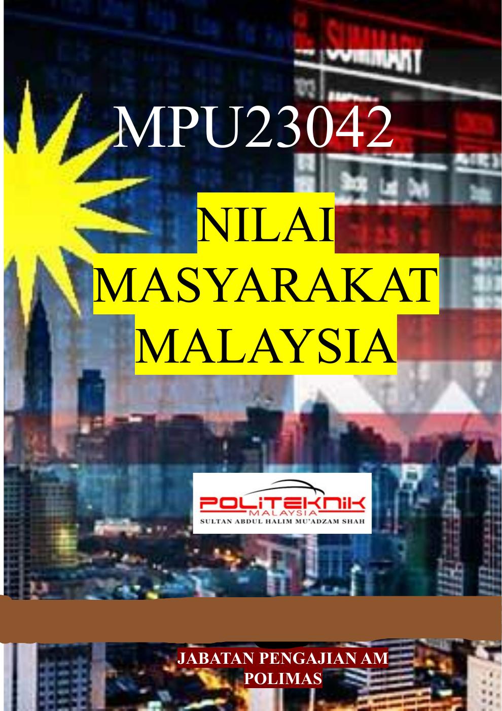 MPU23042 NILAI MASYARAKAT MALAYSIA | PDF to Flipbook
