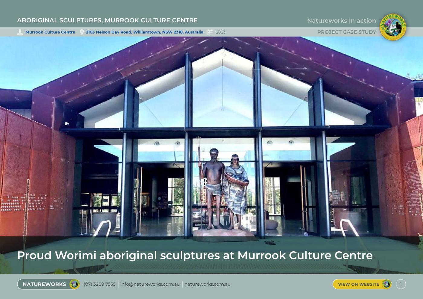 Natureworks Aboriginal Statues at Murrook Culture Centre