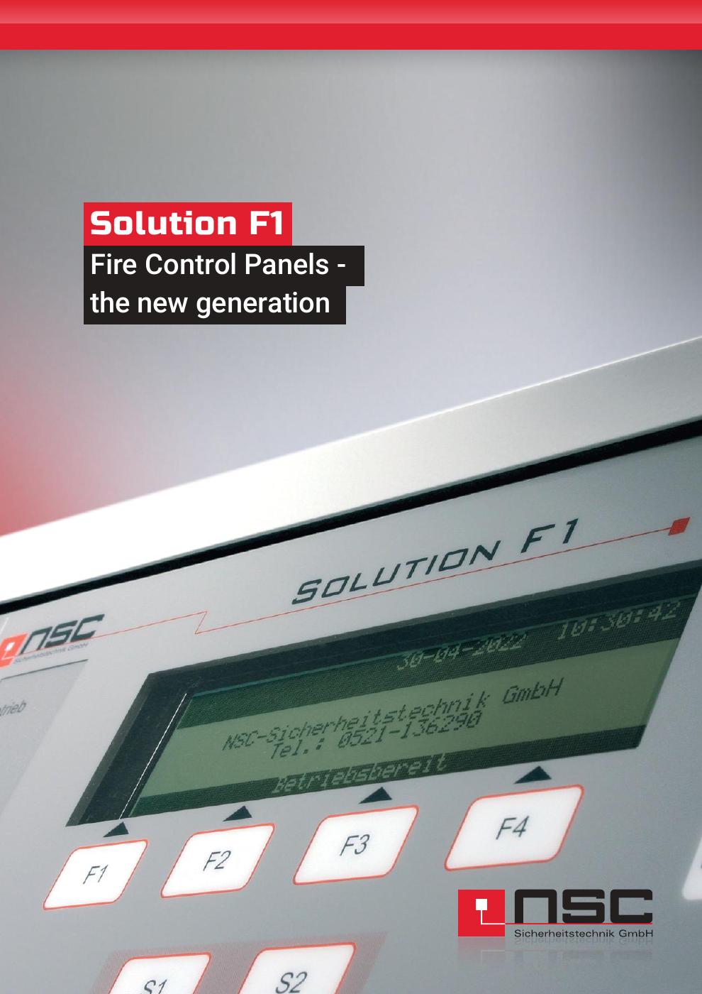 Solution F1 Fire Alarm panel
