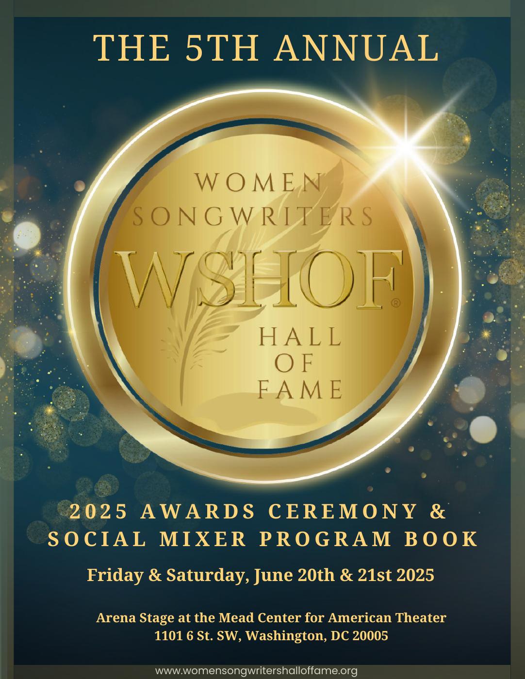 2025 Women Songwriters Hall of Fame Program Book