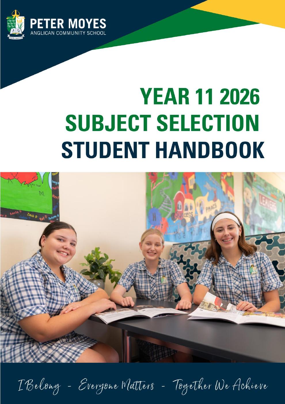 Year 11 2026 Subject Selection Student Handbook