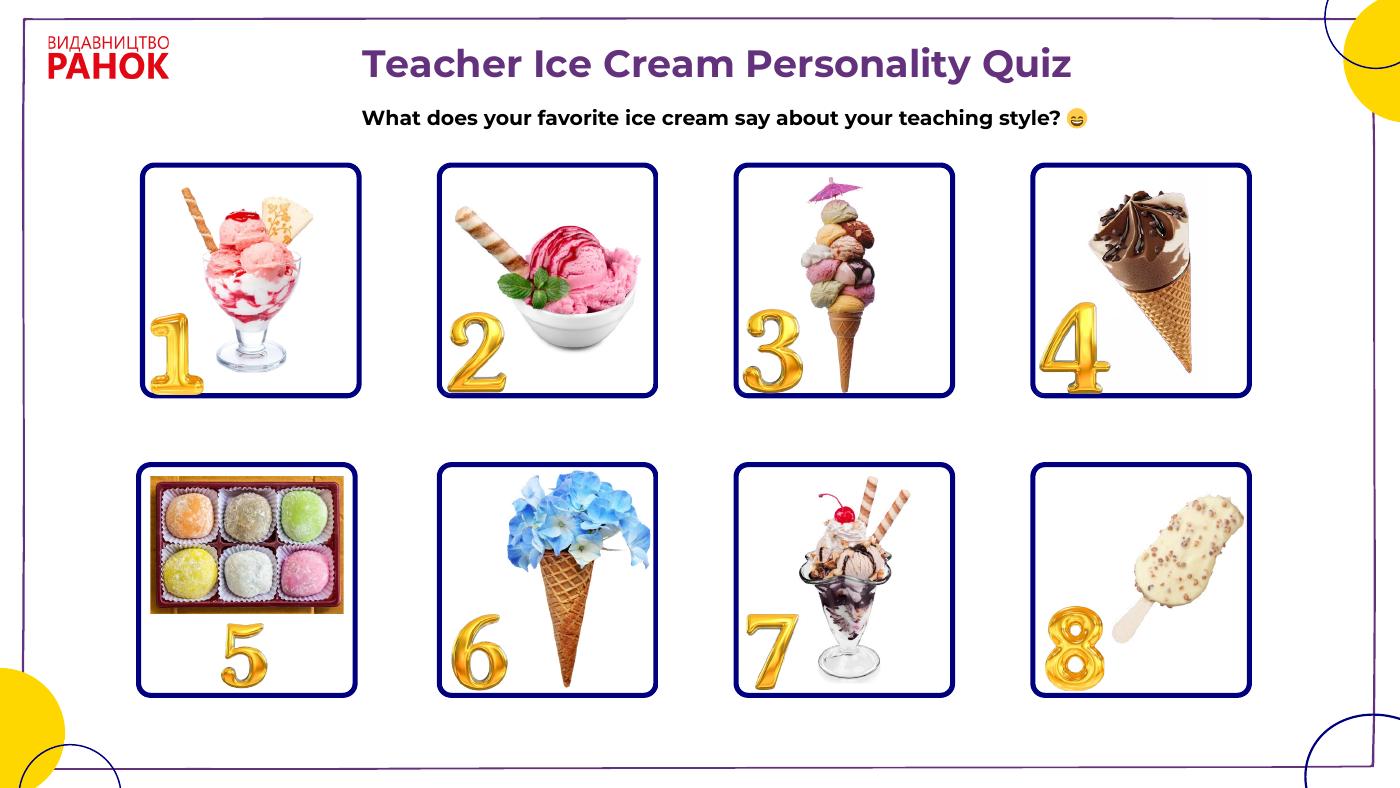“Teacher Ice Cream Personality Quiz” | PDF to Flipbook