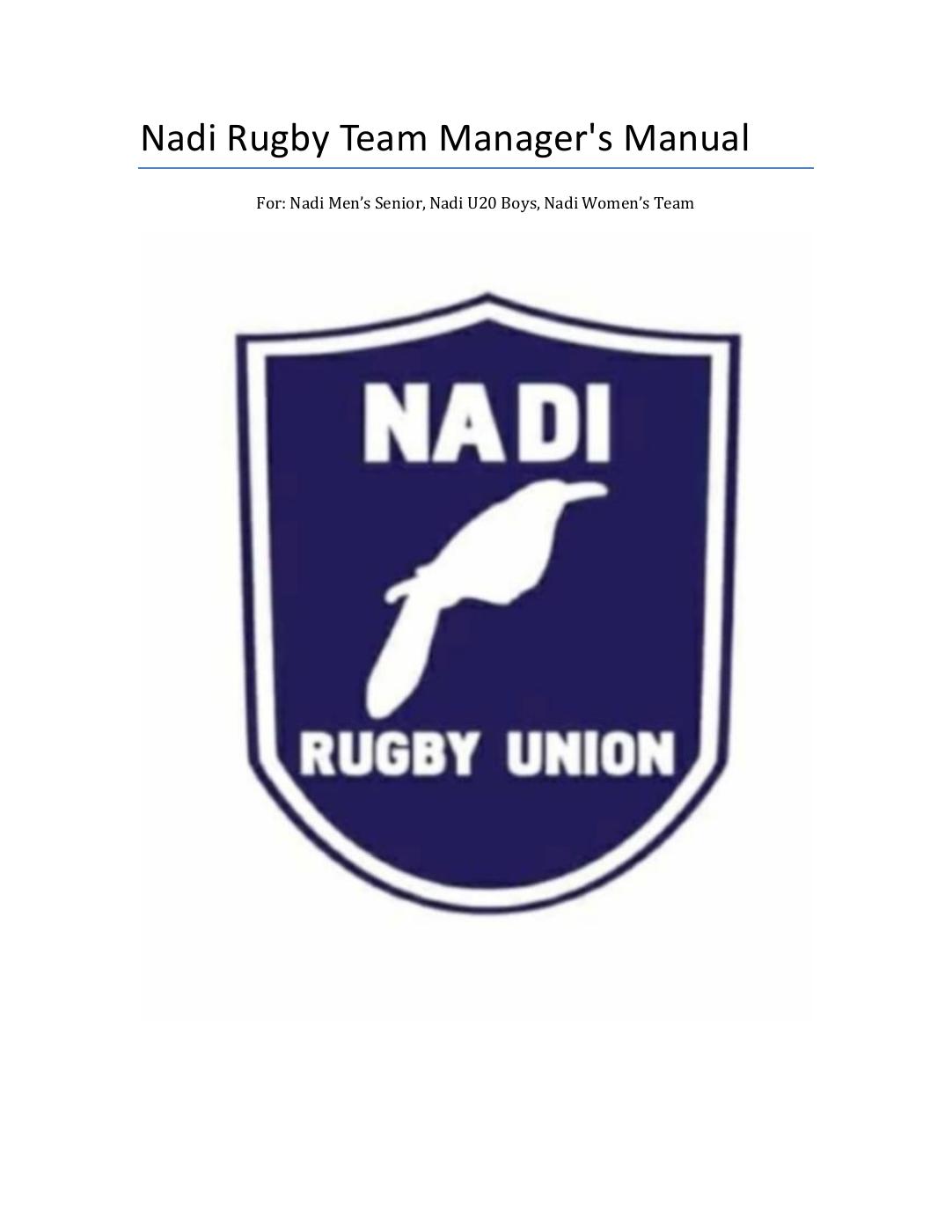 Nadi Rugby Managers Workbook | PDF to Flipbook