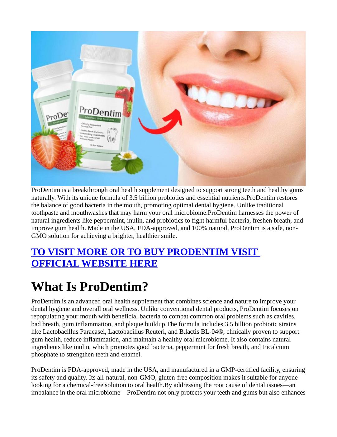 ProDentim Reviews - {MUST READ } Is Amazon Legit Price 2025? | PDF to ...