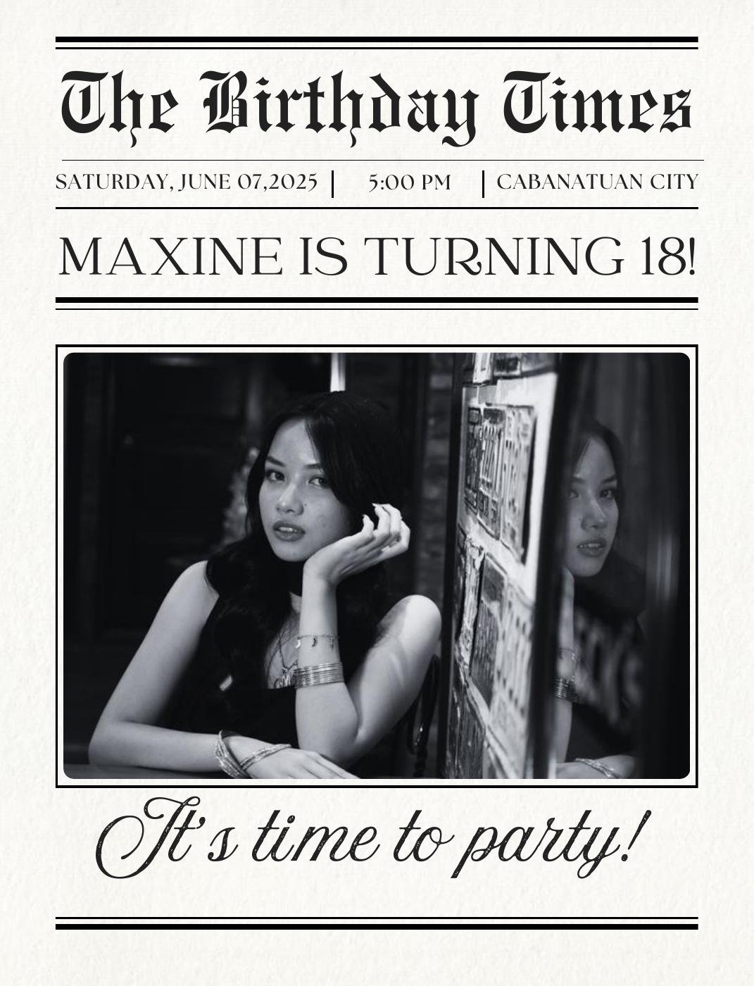 Maxine at 18: A Star is Born, Ready for the Spotlight! | PDF to Flipbook