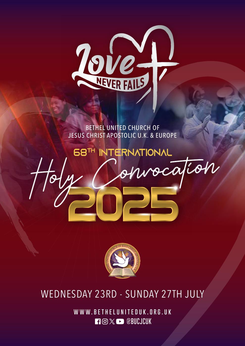 Bethel 68th International Holy Convocation 2025