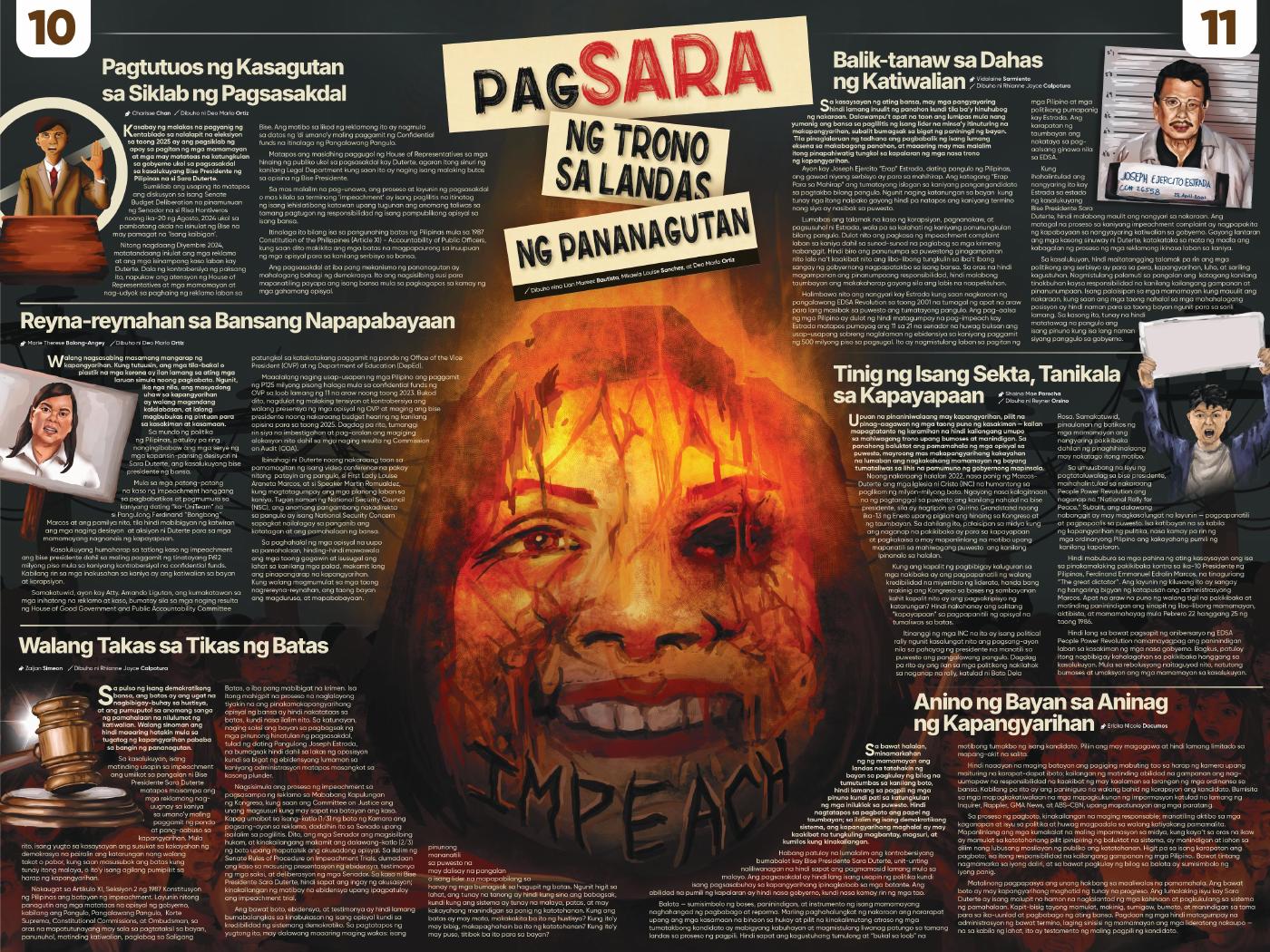 Butil ng kaisipan Alay sa Lipunan (BUKAL) Lathalain Centerfold ...