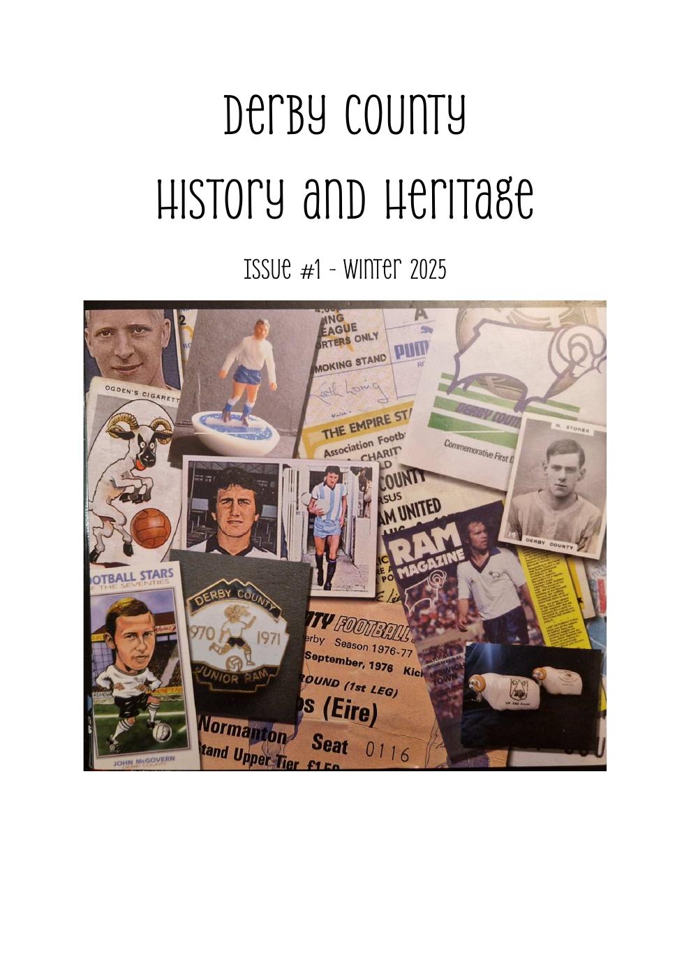 Derby County History and Heritage e-zine - Derby County Forum - DCFC Fans