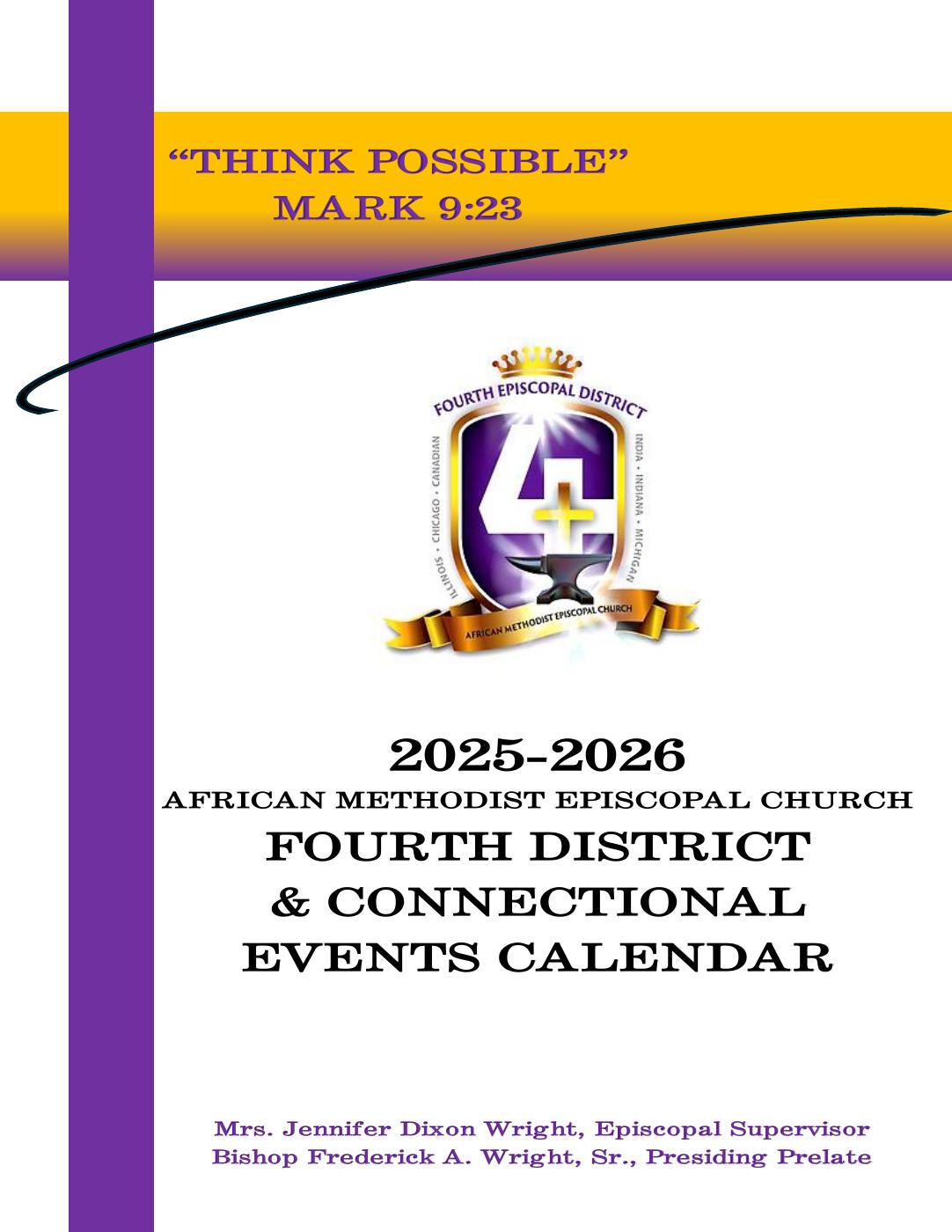 2025-2026 African Methodist Episcopal Church Fourth District ...
