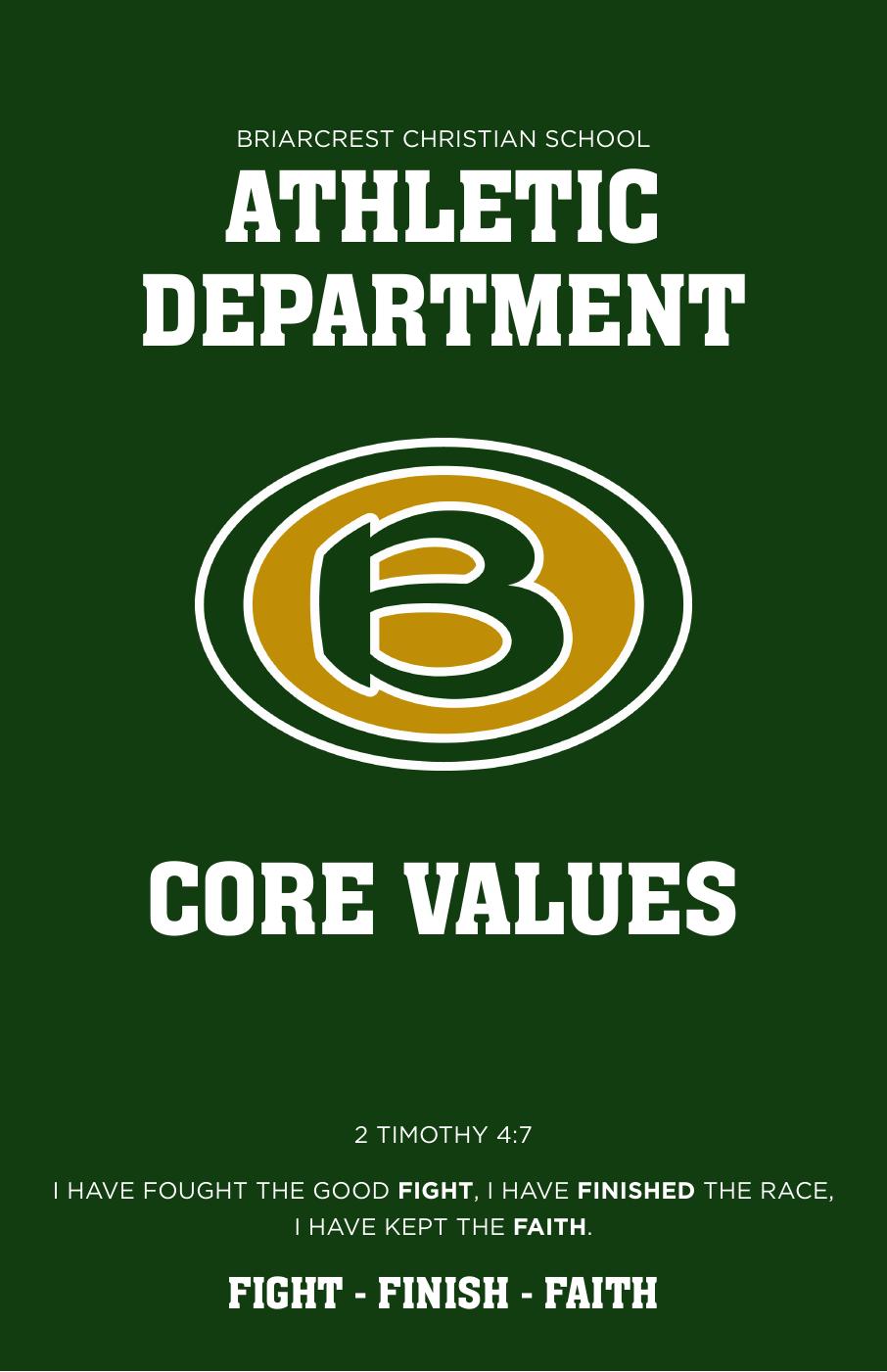 Athletic Core Values
