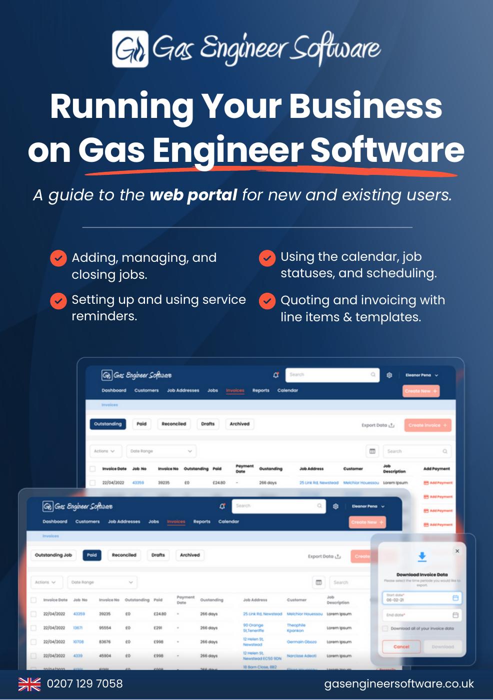 Gas Engineer Software - Web Portal Guide | PDF to Flipbook