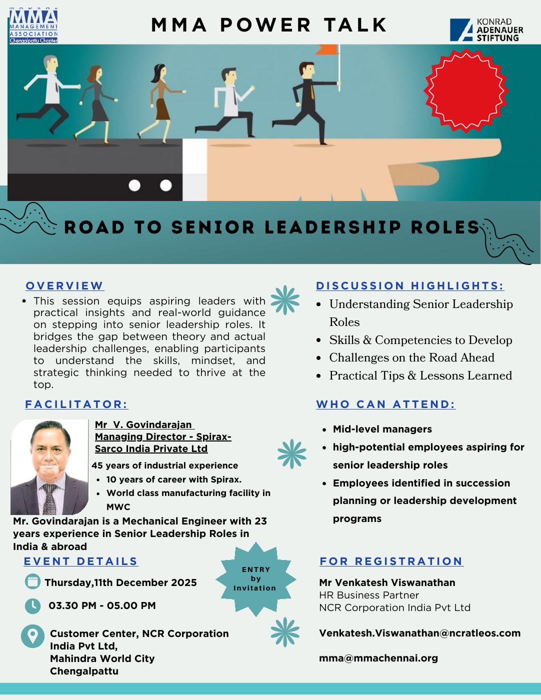 Road to Senior Leadership Roles