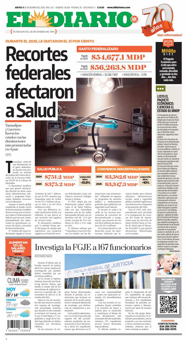 DIARIO 4 de diciembre de 2025 | PDF to Flipbook