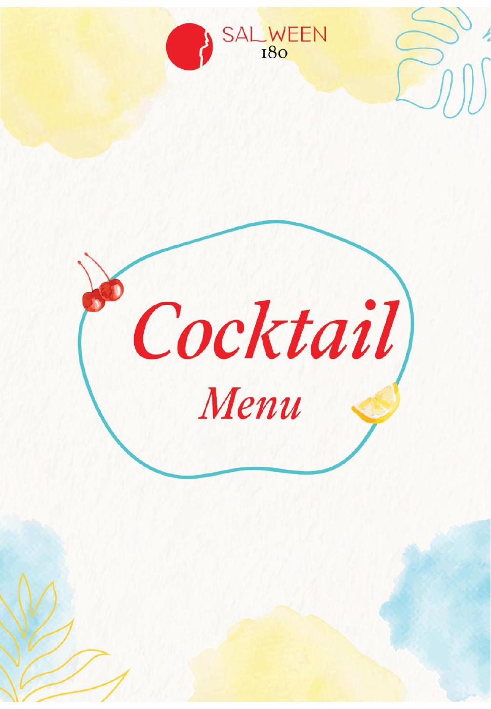 Salween 180 Mixology Menu | PDF to Flipbook