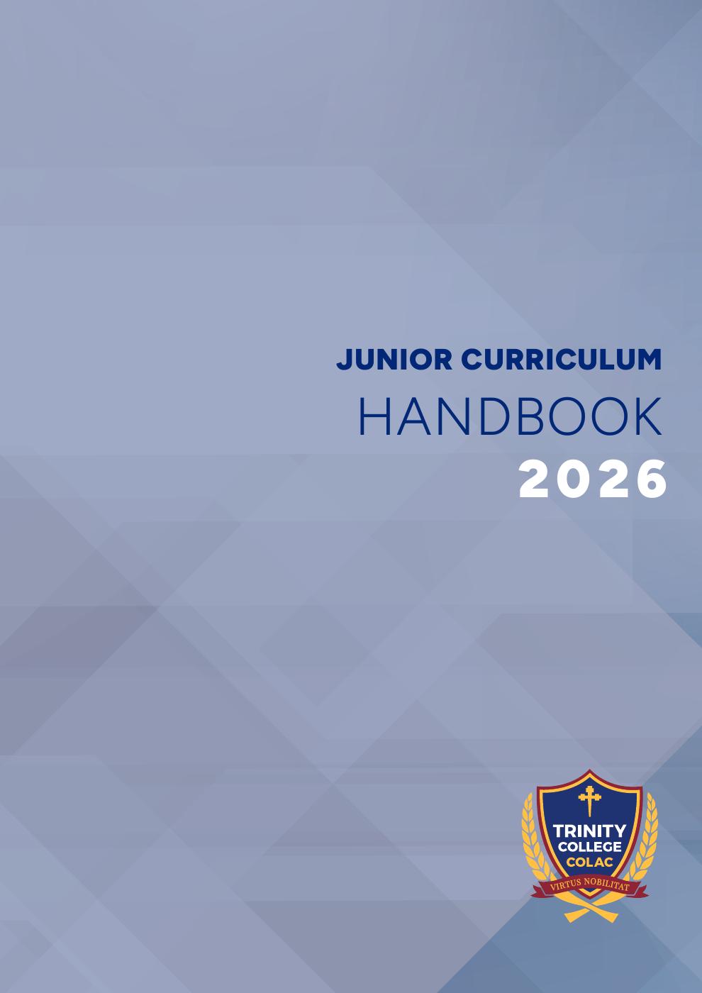 TCC Junior Curriculum Handbook 2026
