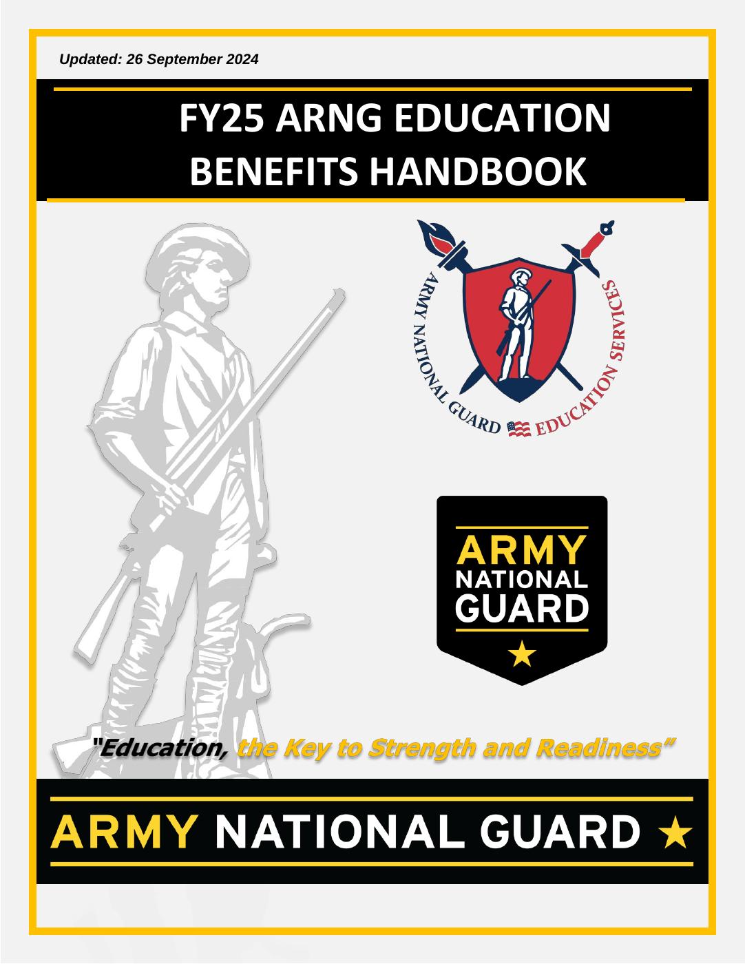 2025 ARNG Education Benefits Handbook