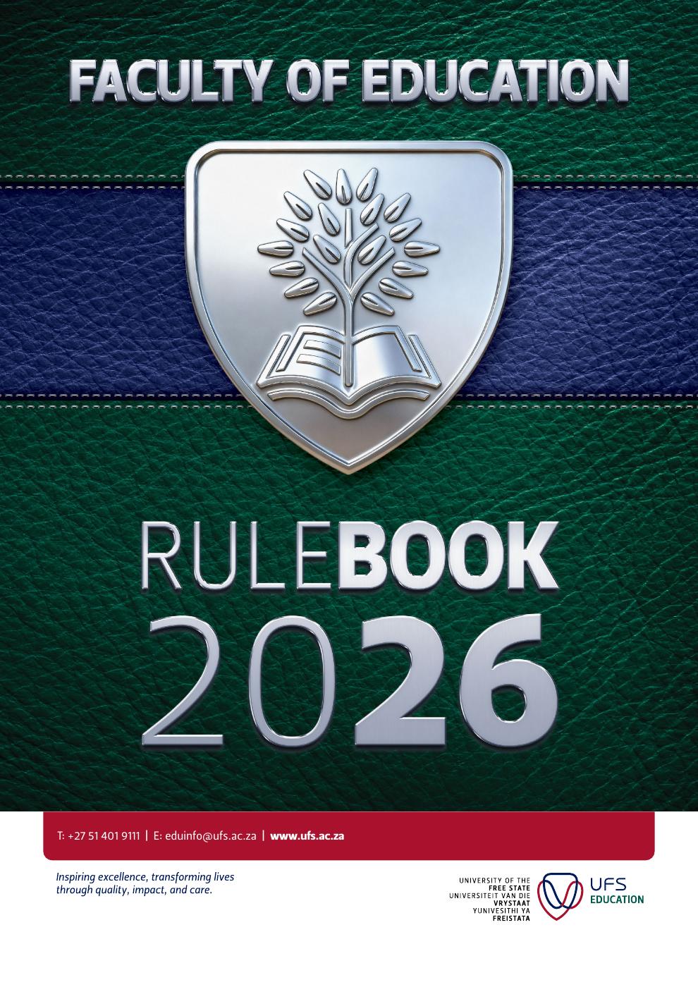 UFS - Education Rulebook 2026
