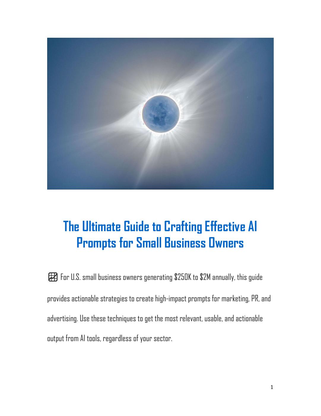 The Ultimate Guide To Crafting Effective Ai Prompts