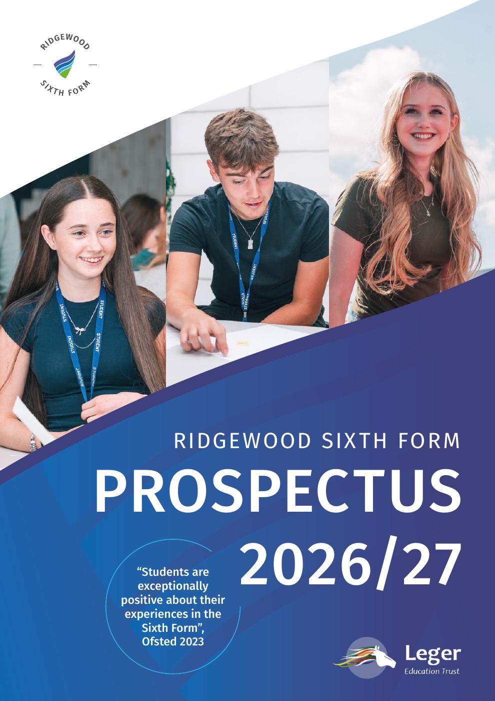 Ridgewood Sixth Form Prospectus | PDF to Flipbook