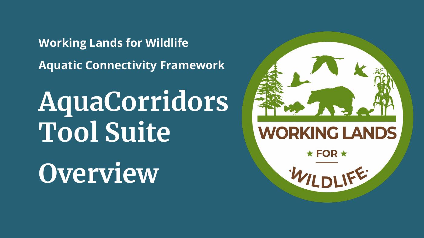 WLFW Aquatic Connectivity Framework: AquaCorridors Tool Suite Overview
