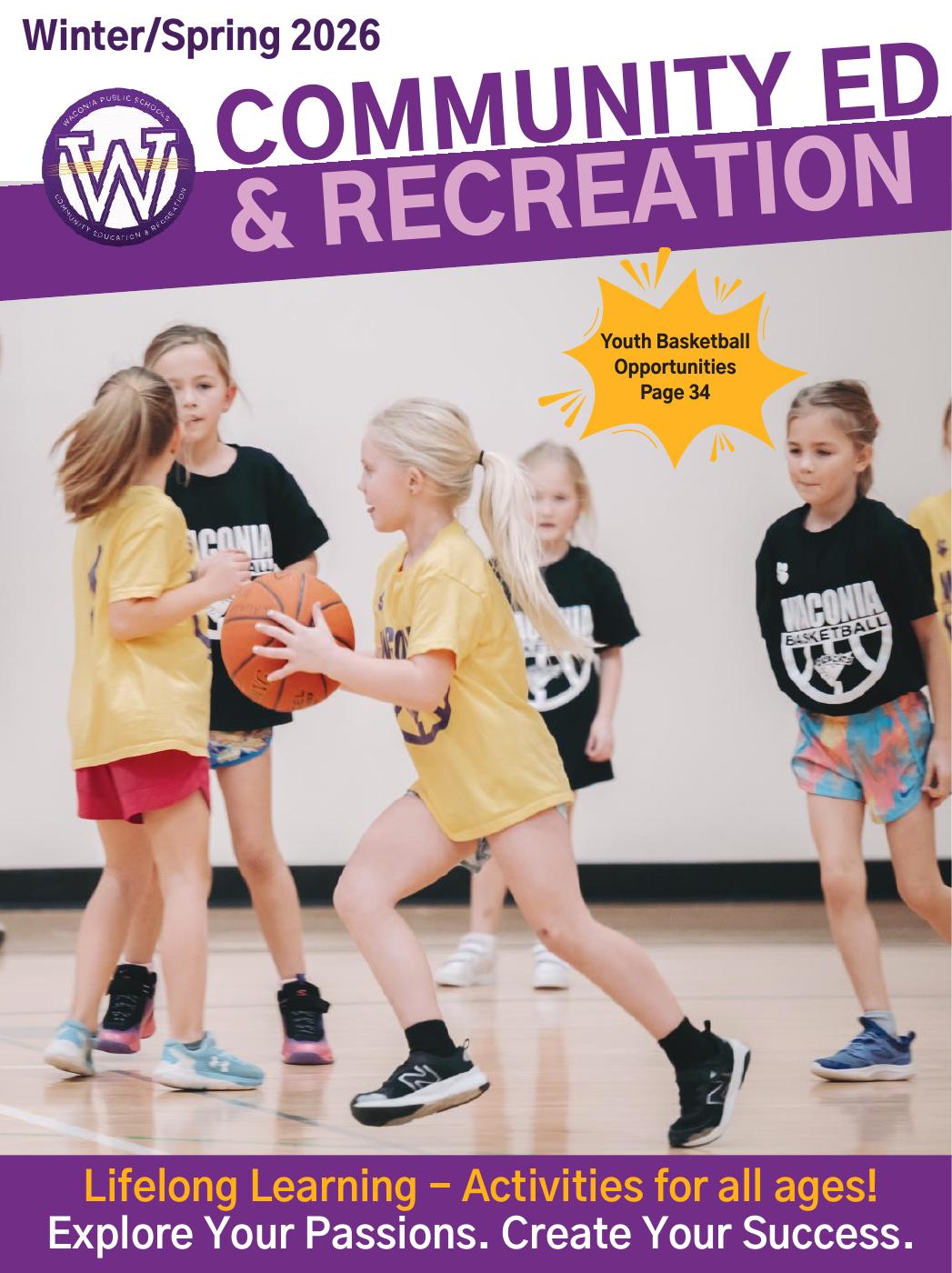 Winter/Spring 2026 Community Ed Brochure | PDF to Flipbook