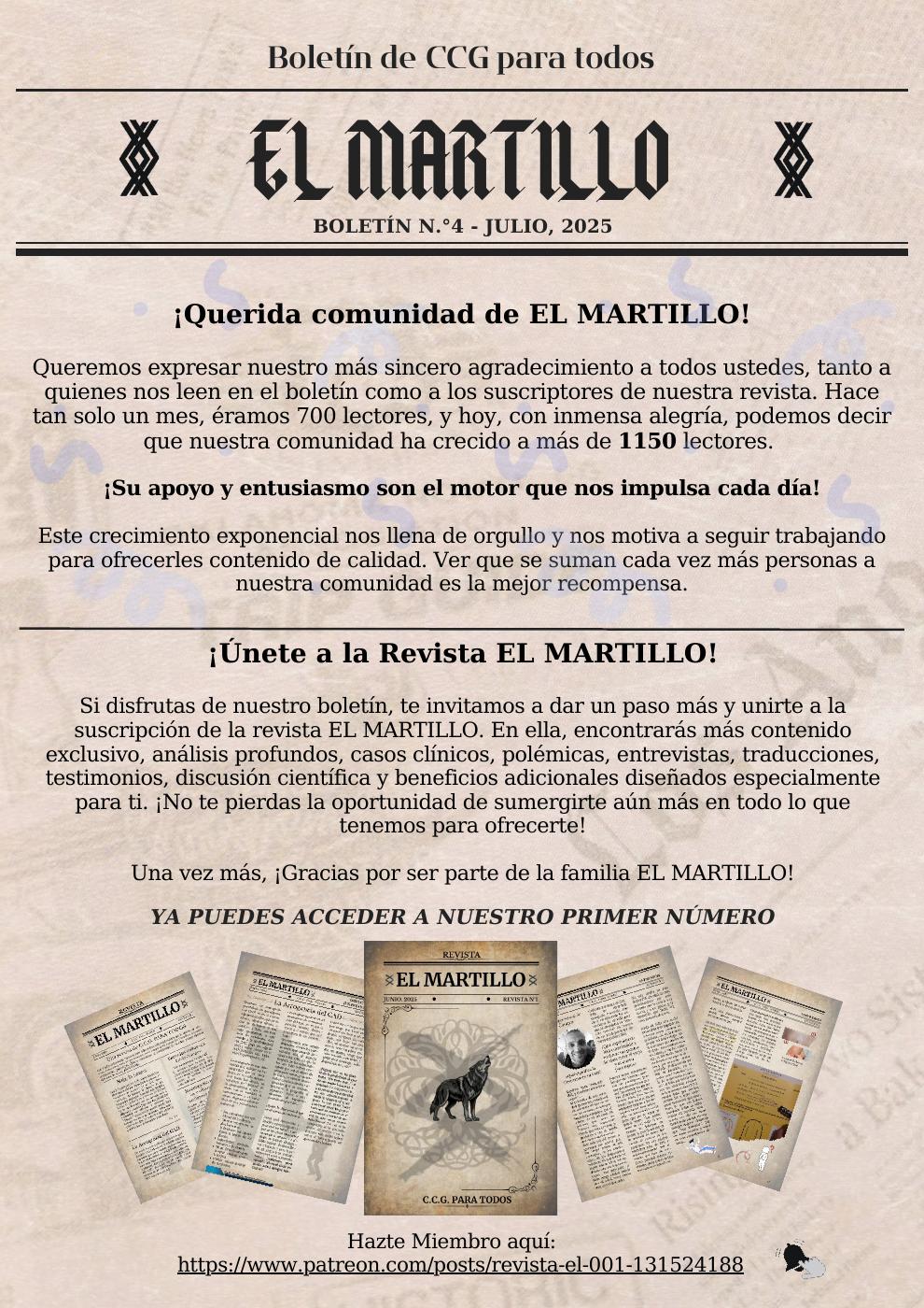 Boletín EL MARTILLO #004 | PDF to Flipbook