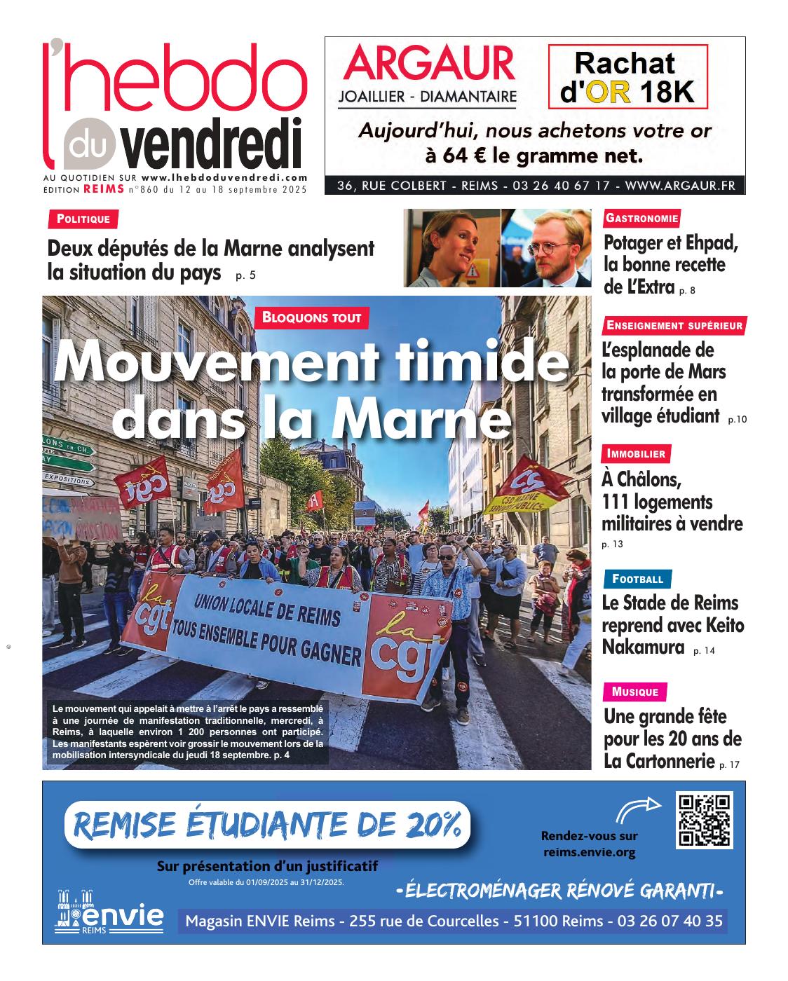 L'Hebdo du Vendredi Reims 860