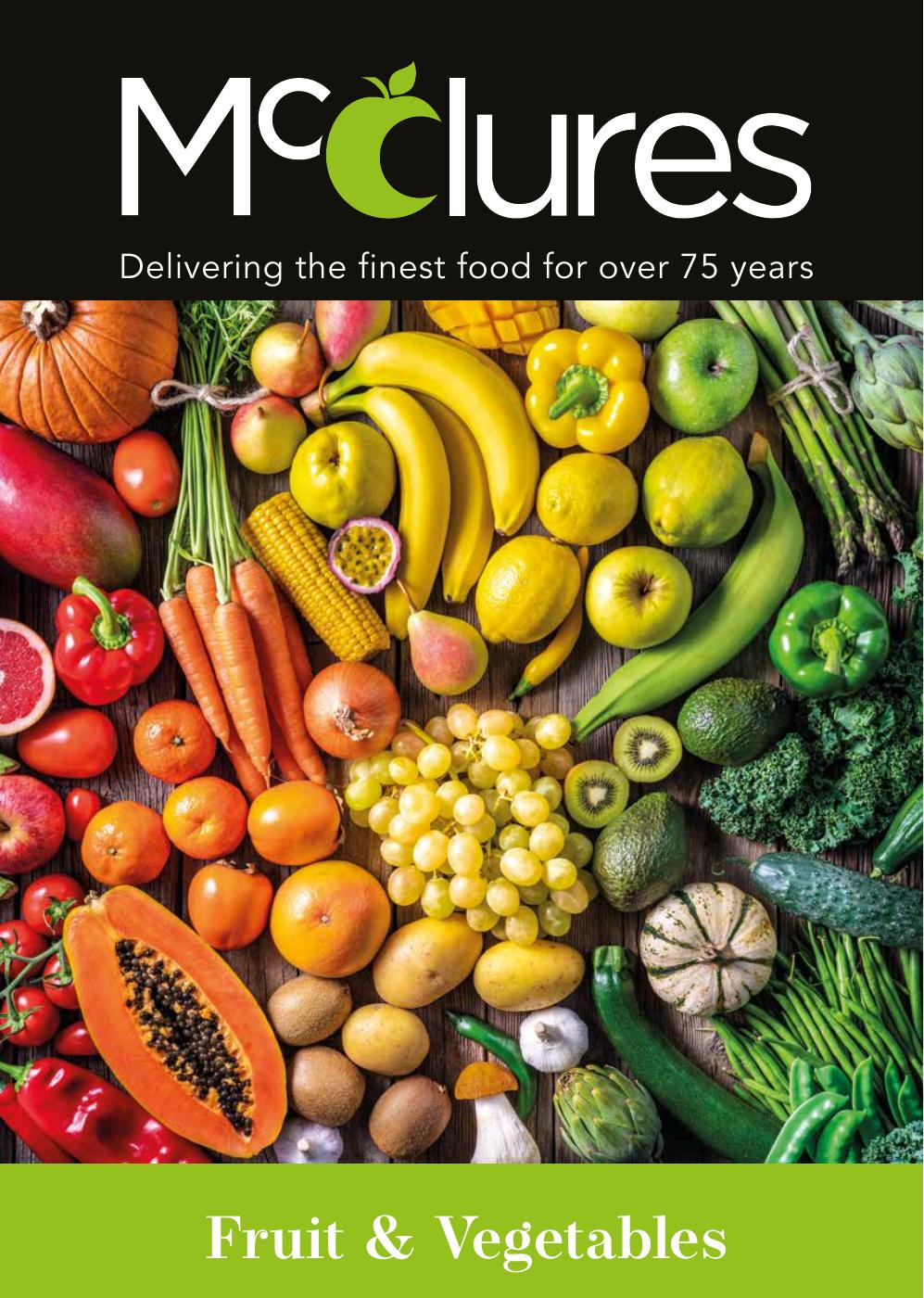 McClures Fruit & Vegetables Brochure | PDF to Flipbook