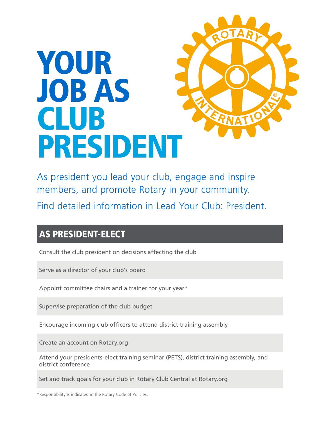 Job Description - President English | PDF to Flipbook