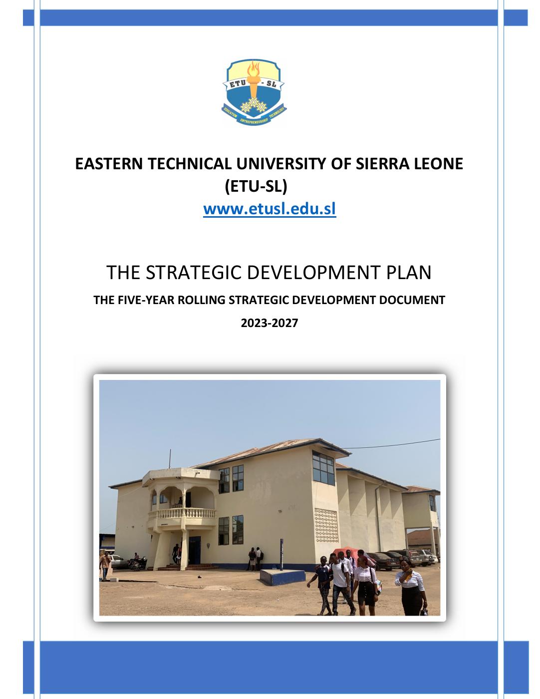 ETUSL Strategic Plan | PDF to Flipbook