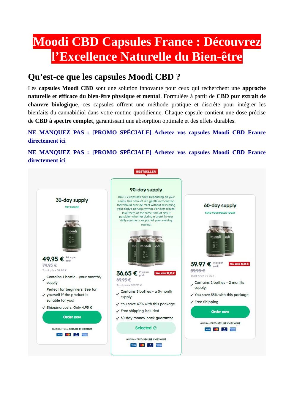 Moodi CBD Capsules France | PDF to Flipbook