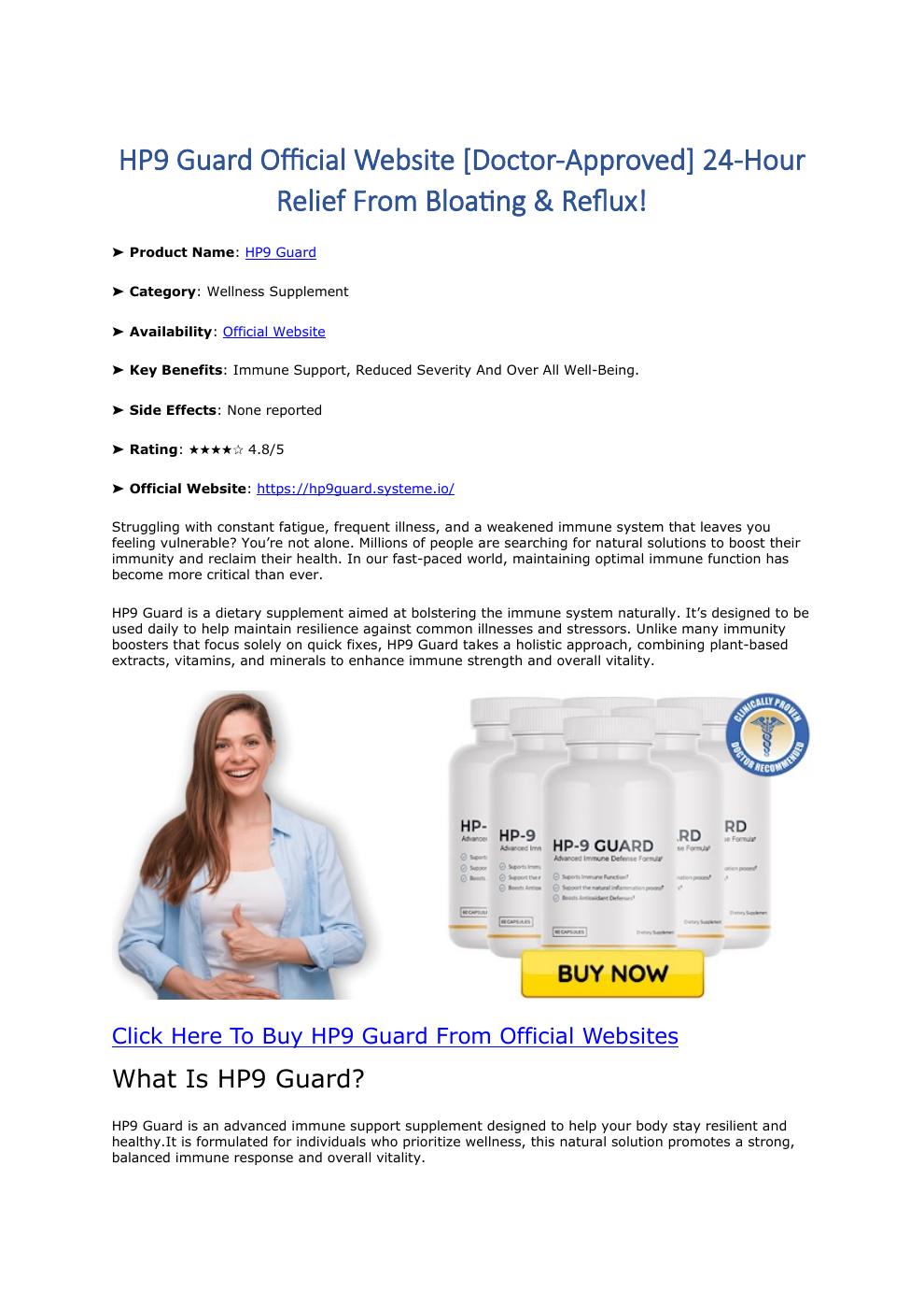 HP9 Guard Review 2025: What Big Pharma Doesn’t Want You to Know? | PDF ...