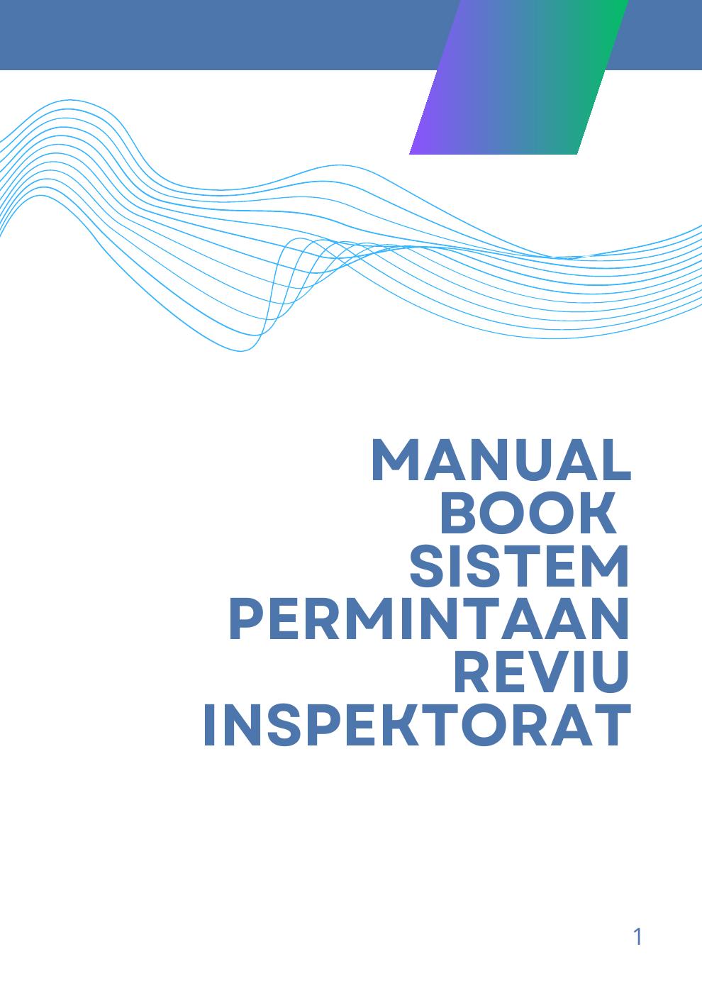 Manual Book Sistem Permintaan Reviu Inspektorat | PDF to Flipbook