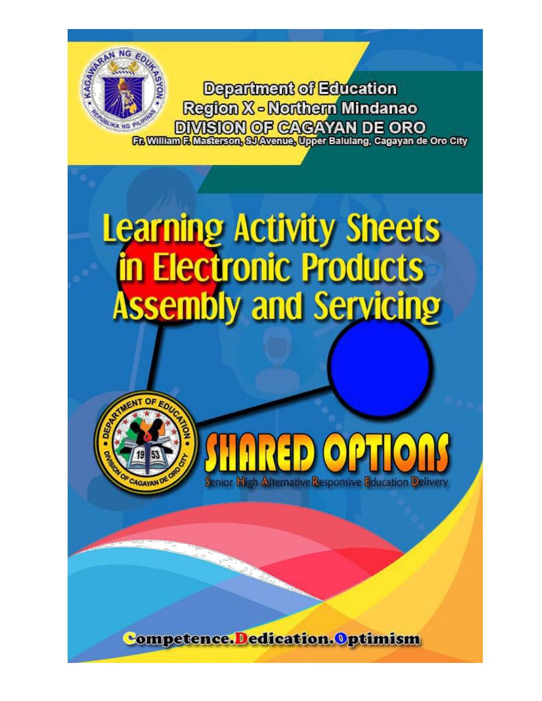 Learning Activity Sheets In Electronic Products Assembly and Servicing
