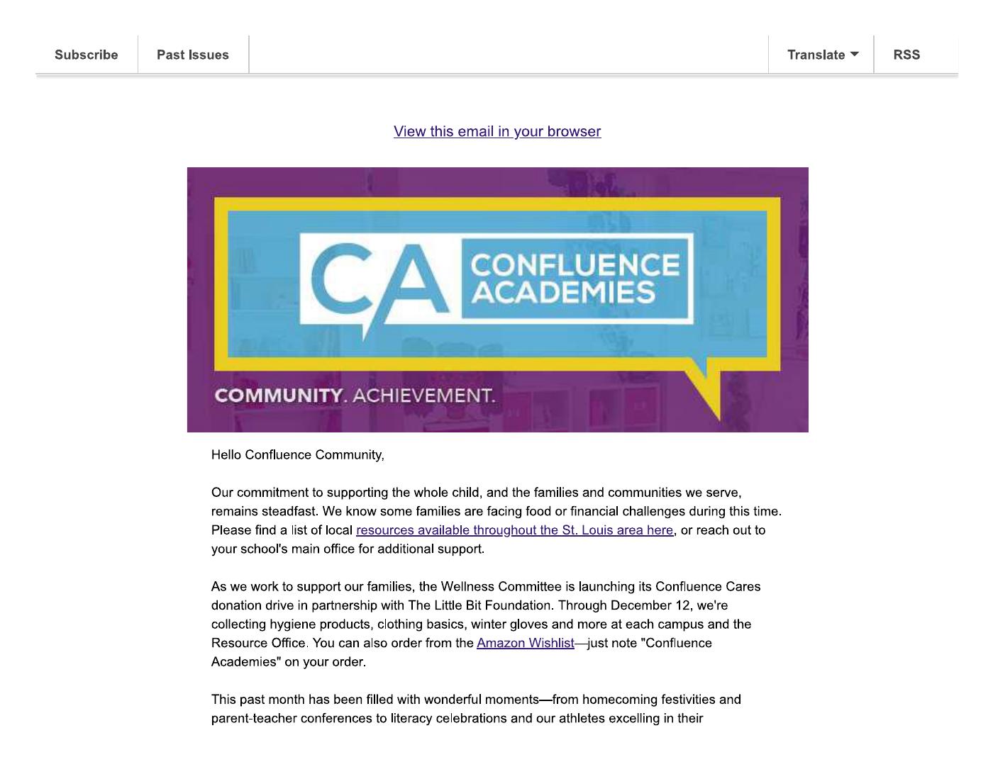 November Newsletter 2025 - Confluence Academies