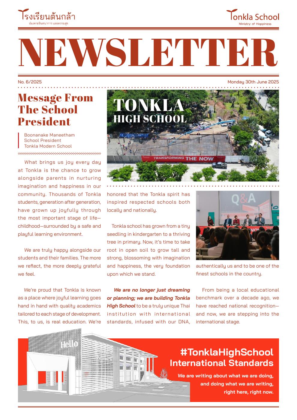 Tonkla Newsletter | Issue 6/2025